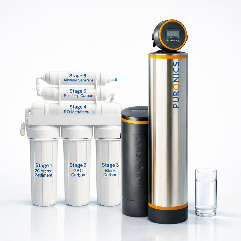 Whole House Water Softener & Filtration with Drinking System